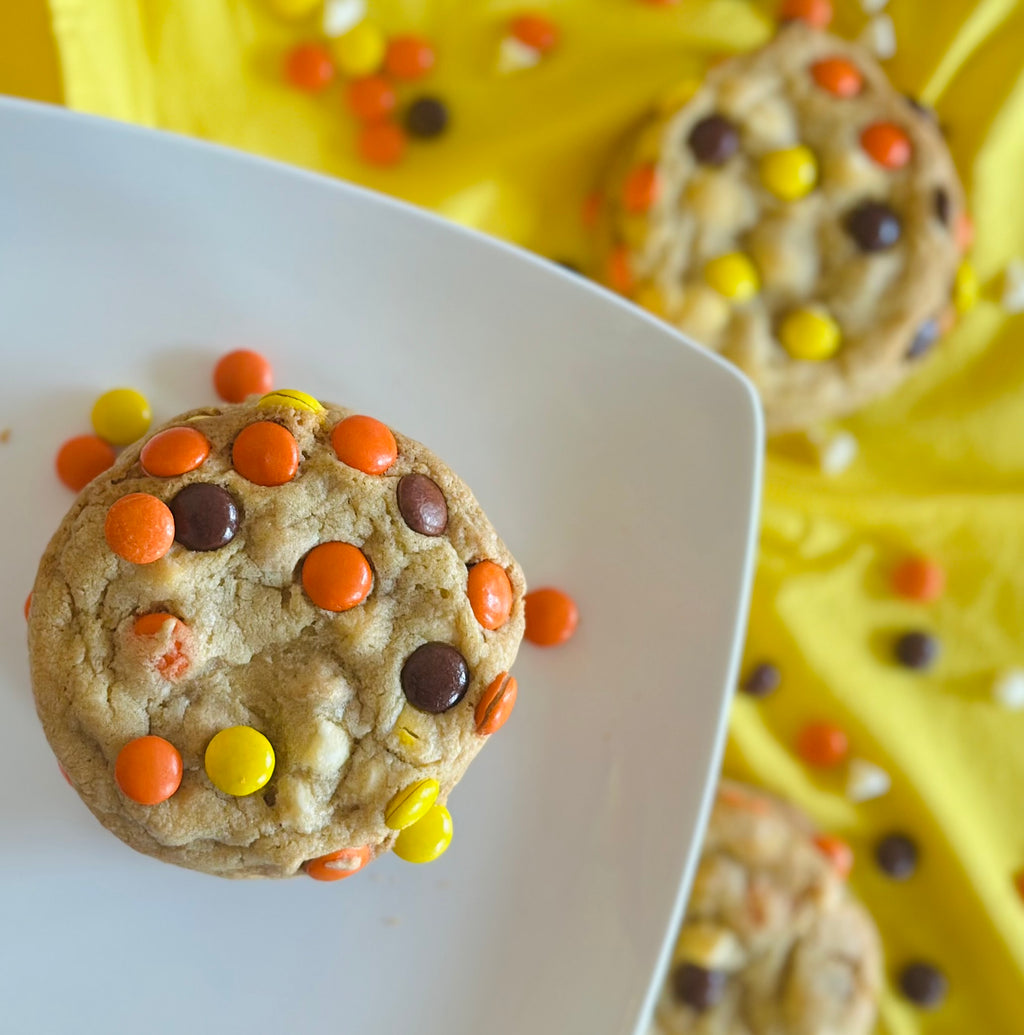 Kayla’s Cookies (Peanut Butter Reeces Pieces) – Hodge Podge Cookies